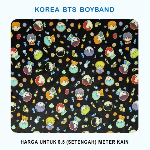 Jual Kain Polymicro Motif BTS LINE Funny Baby Animal, BTS SINGER ...