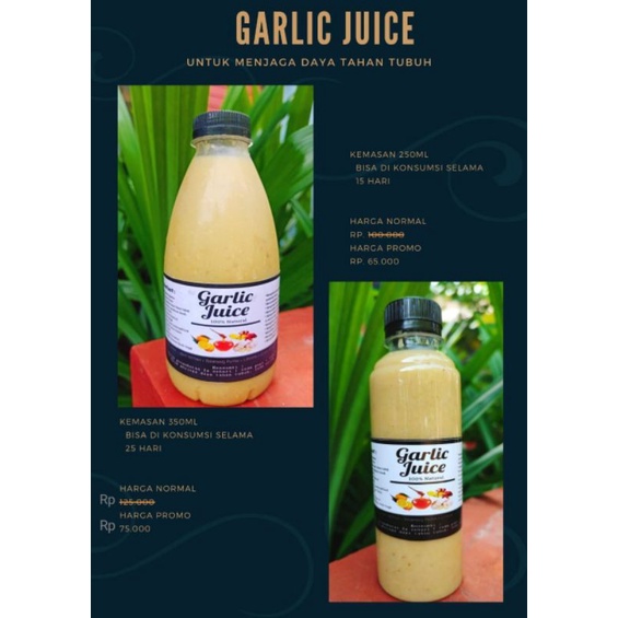 Jual GARLIC JUICE | Shopee Indonesia