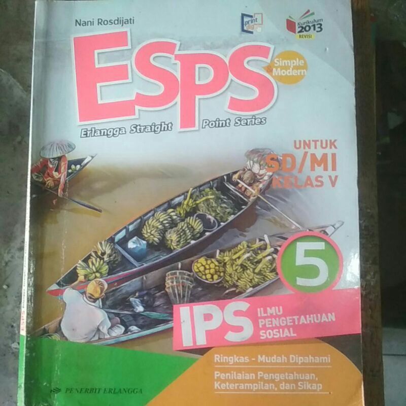 Jual buku esps Ips sd kelas 5 penerbit Erlangga | Shopee Indonesia