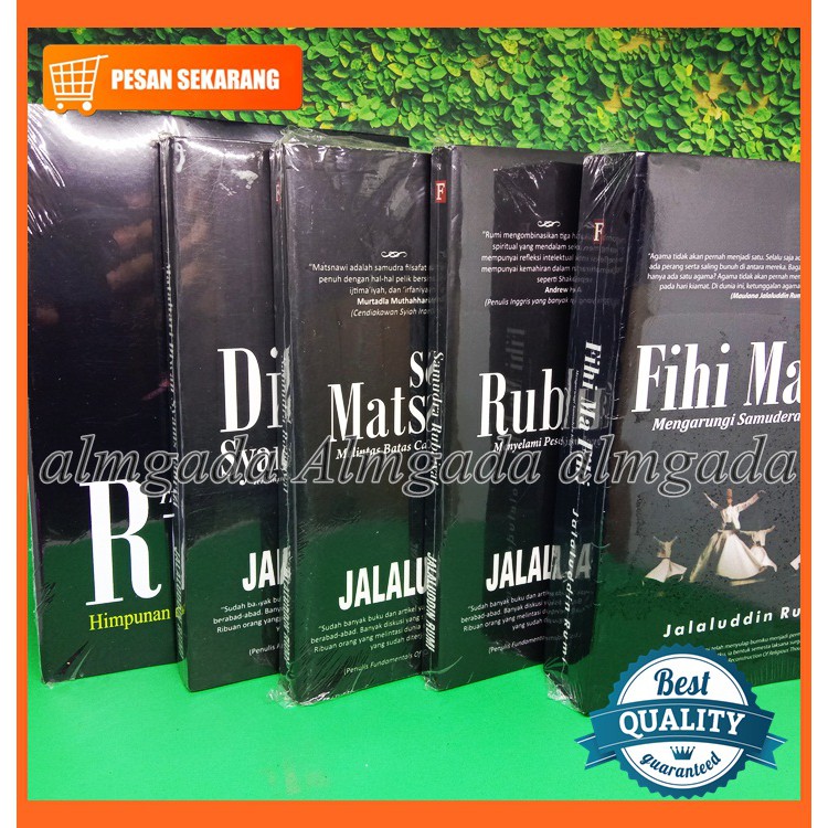 Jual Paket lima buku jalaludin rumi - Fihi Ma fihi Semesta Matsnawi Samudra Rubaiyat Meaningful ...