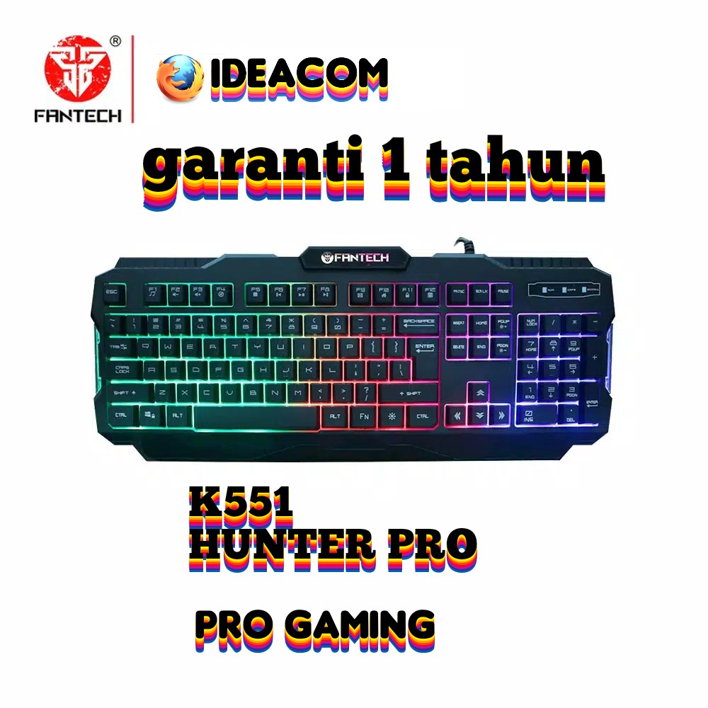 Jual Keyboard Gaming Gamer Fantech K511 Hunter Pro Gaming Keyboard ...