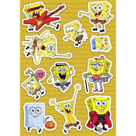 Jual Spongebob Squarepants Sticker Pack by Fasyca | Sticker Spongebob ...