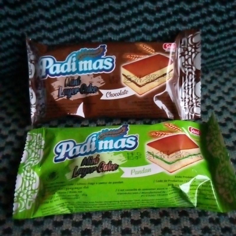 Jual PADIMAS Mini Layer Cake 10g Kue Bolu Lapis Empuk SATUAN Padi Mas ...