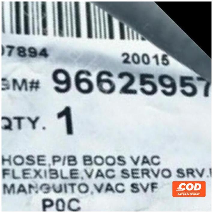 Jual Selang Slang Vacuum Hose Booster Rem Captiva Ori Gm 96625957 Kode ...