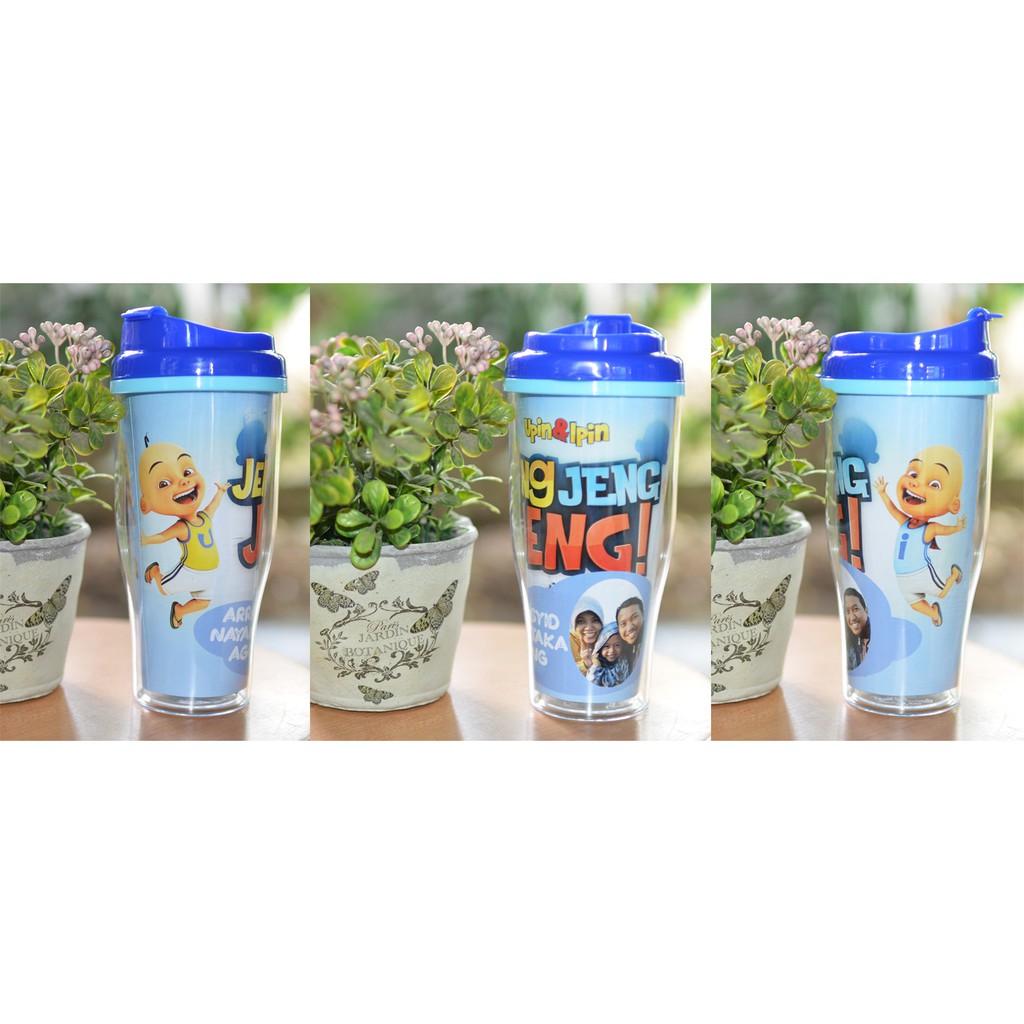 Jual BOTOL MINUM CUSTOM / TUMBLER CUSTOM UPIN IPIN | Shopee Indonesia