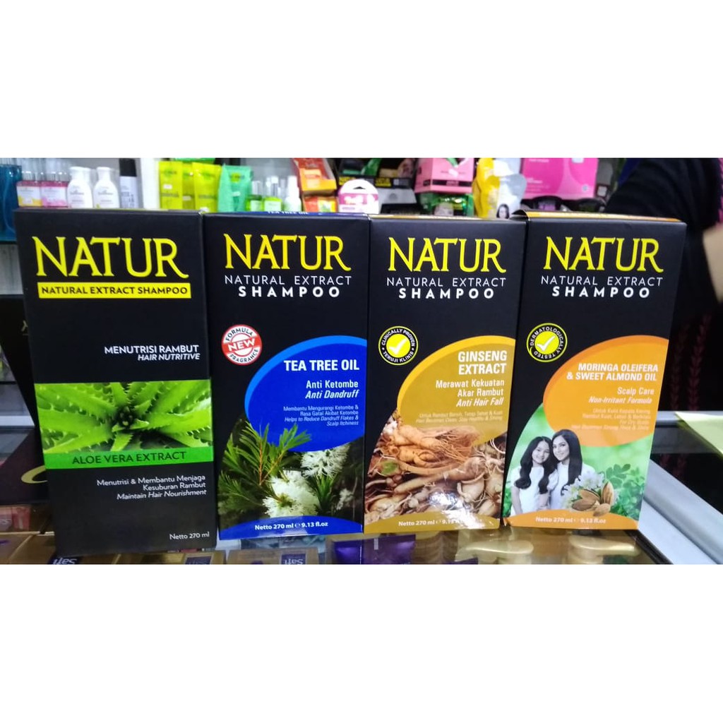 Jual Natur Shampoo Shampo 80ml - 140ml - 270ml / shampoo / perawatan rambut / natur shampoo ...