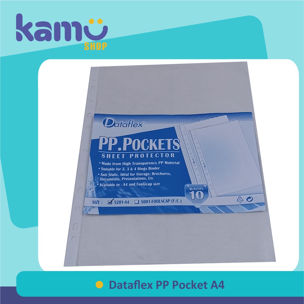Jual Dataflex Sheet Protector / PP Pockets A4 DF - 741 ISI 10 | Shopee ...