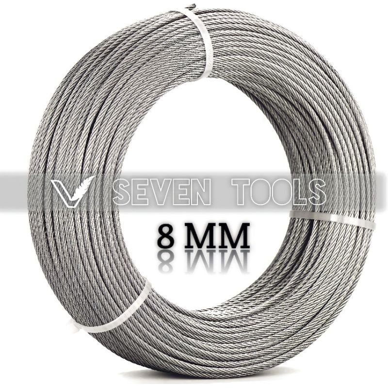 Jual Tali sling baja 8 mm Wire Rope kawat sling baja 8 mm Winch Electrick / hand winch manual ...