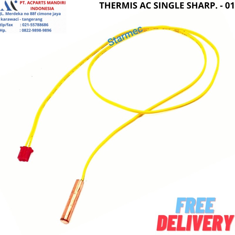 Jual thermis single sharp 01 / thermistor single ac sharp 01 | Shopee ...