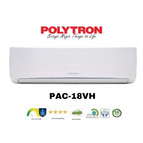 Jual AC Polytron 2 PK PAC18VH R32 Deluxe Super Turbo Cooling 2 PK ...
