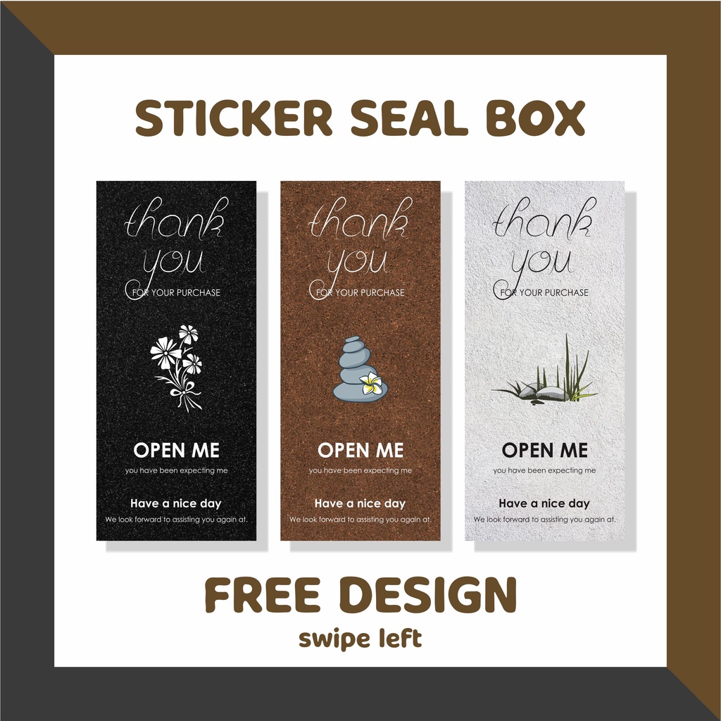 Jual [ISI 35 PCS] Stiker/Sticker Segel Box (Seal Box/Label Packaging ...