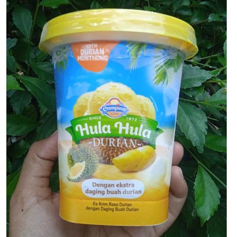 Jual Ice Cream campina hula hula durian 350mlx1pcs | Shopee Indonesia