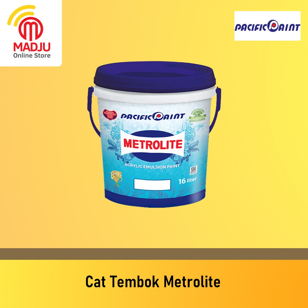 Jual Cat Tembok Dalam Ruangan Interior Cat Metrolite 3.5L | Shopee ...
