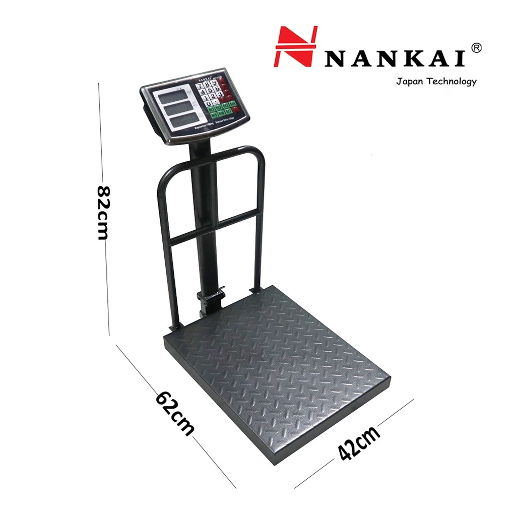 Jual JAPAN TEC NANKAI 150Kg Dual Layar 150 kg Timbangan Duduk Digital Charger Elektronik Pagar ...