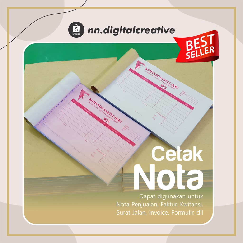 Jual CETAK NOTA - 1 RIM 3 PLAY [ NCR INVOICE Bon Surat ] | Shopee Indonesia