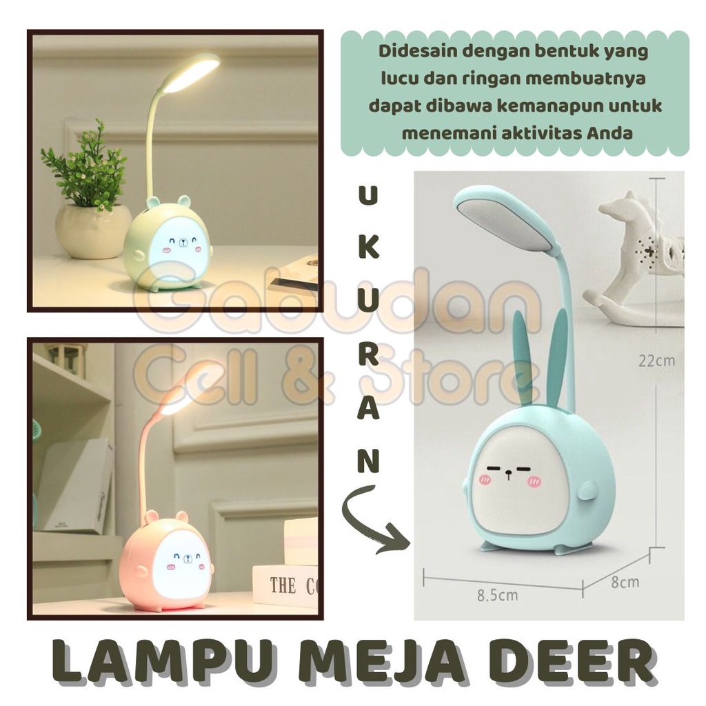 Jual LAMPU MEJA LED DEER / LAMPU BACA / LAMPU BELAJAR | Shopee Indonesia