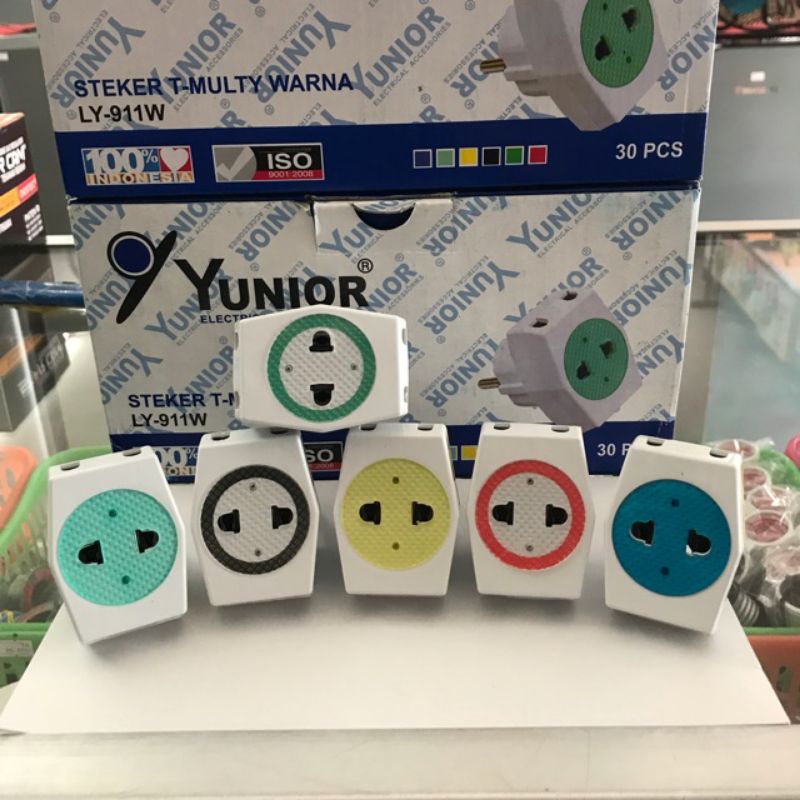 Jual Steker T Multi Merk DUTRON / Cabang 3 Colokan Terminal Stop kontak ...