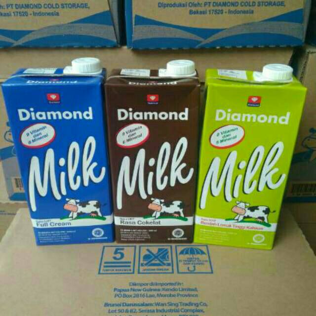 Jual Susu Diamond UHT Milk 1Liter x 12btl KARTON | Shopee Indonesia