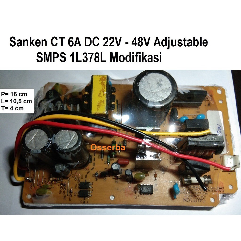 Jual Sanken SMPS AC 220v to DC 24v 42V 6A Switching Power Supply CT & Non CT Psu 1L378 | Shopee ...