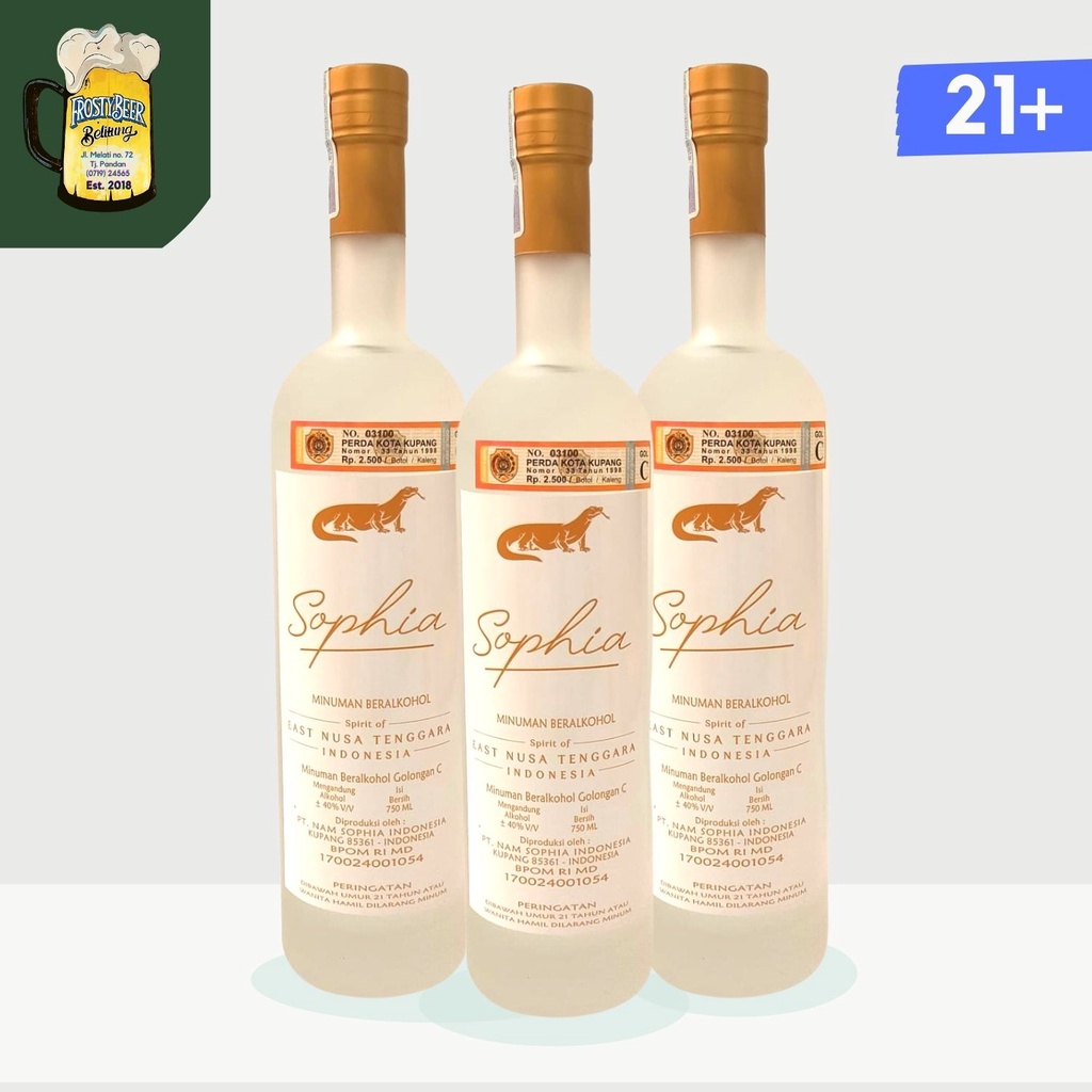 Jual Sophia 40% 750 ml - Spirit - NTT | Shopee Indonesia