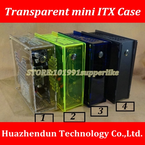 Jual PREORDER Simple transparent Mini-ITX Case Chassis HTPC computer ...