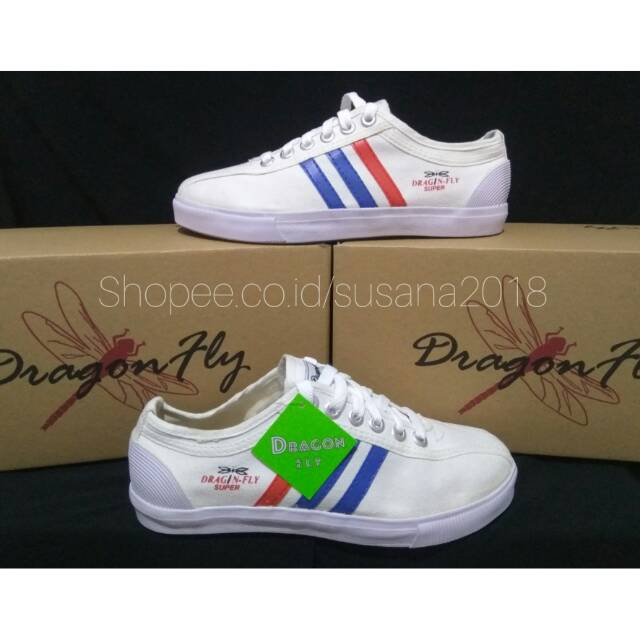 Jual SEPATU CAPUNG DRAGON FLY PUTIH/SEPATU DRAGON FLY /SEPATU SNEAKERS ...
