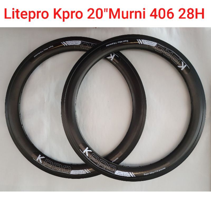 Jual Velg Rims Litepro Kpro Alloy 28H 20 inch 406 20 murni 28 hole ...