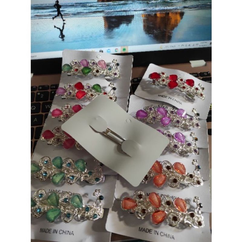 Jual JEPIT RAMBUT OTOMATIS MATA BESI ANTI KARAT PANJANG 10cm isi 6pcs | Shopee Indonesia