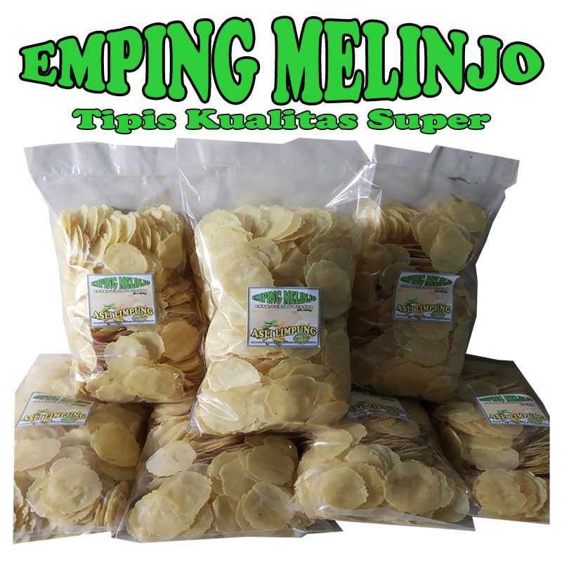 Jual EMPING MELINJO MENTAH ORIGINAL 1/2KG ASLI PRODUKSI LIMPUNG BATANG ...