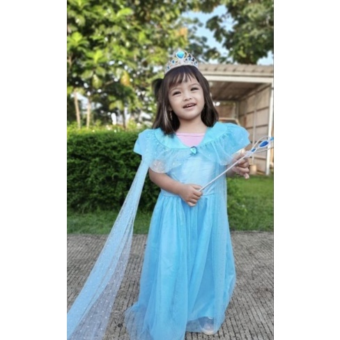 Jual Gaun Dress Baju Elsa Frozen Bayi Anak 2-12 tahun Ulang Tahun Pesta ...