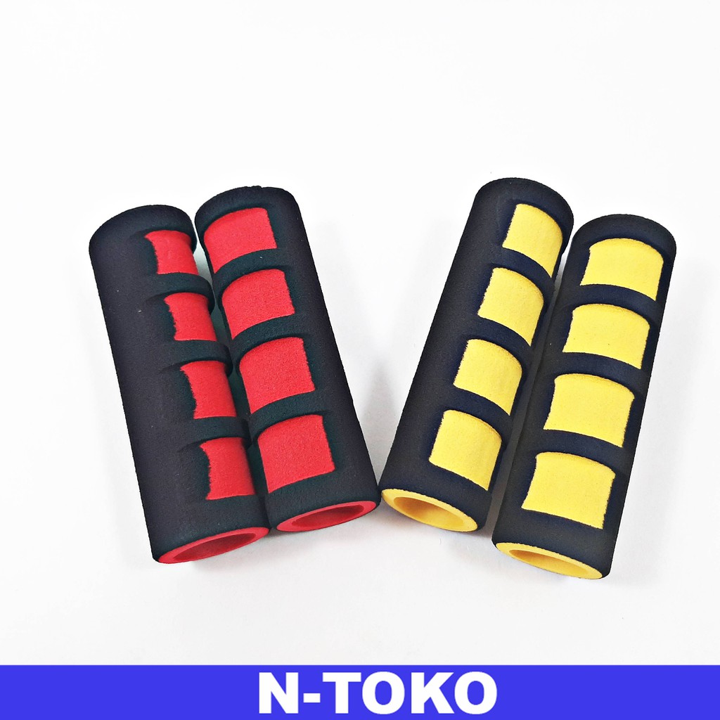 Jual Handgrip Handfat Busa Motor Pendek Empuk Merah Kuning Universal ...