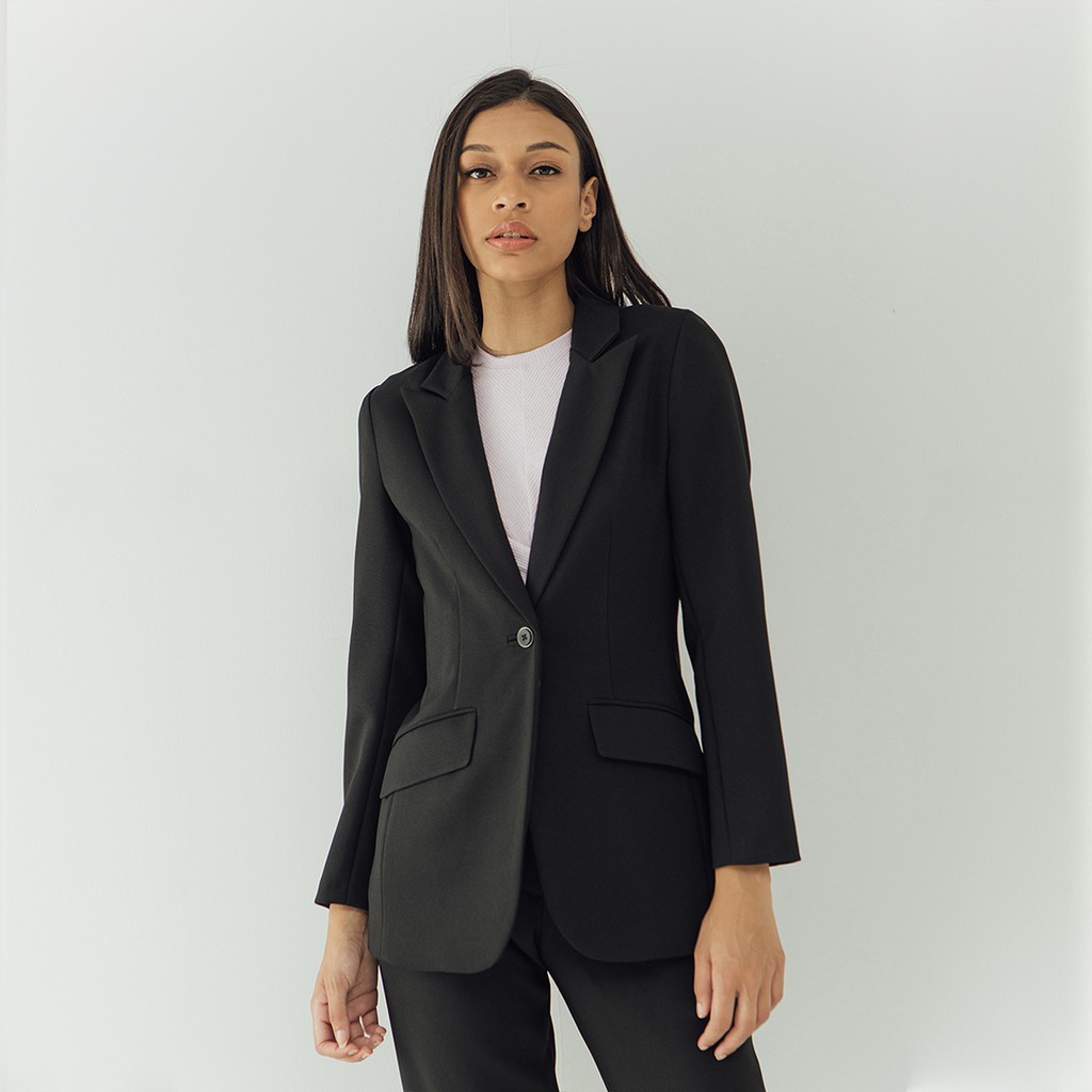 Jual BLZR.ID BLAZER WANITA VERN BLACK | Shopee Indonesia