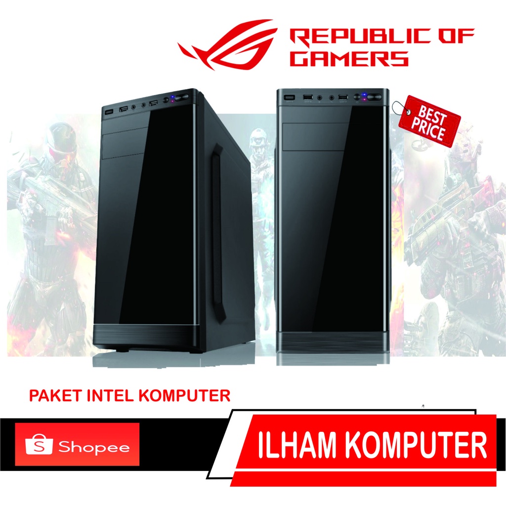 Jual PC INTEL CORE I3 10100 I DDR4 8GB I SSD 128GB I HD 500GB I WIFI I ...