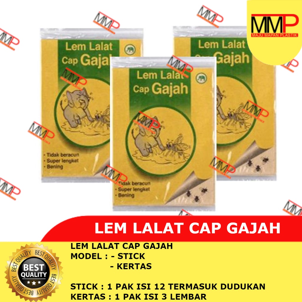 Jual Lem Lalat Cap Gajah / Stick dan Kertas / Lem Perangkap Lalat ...