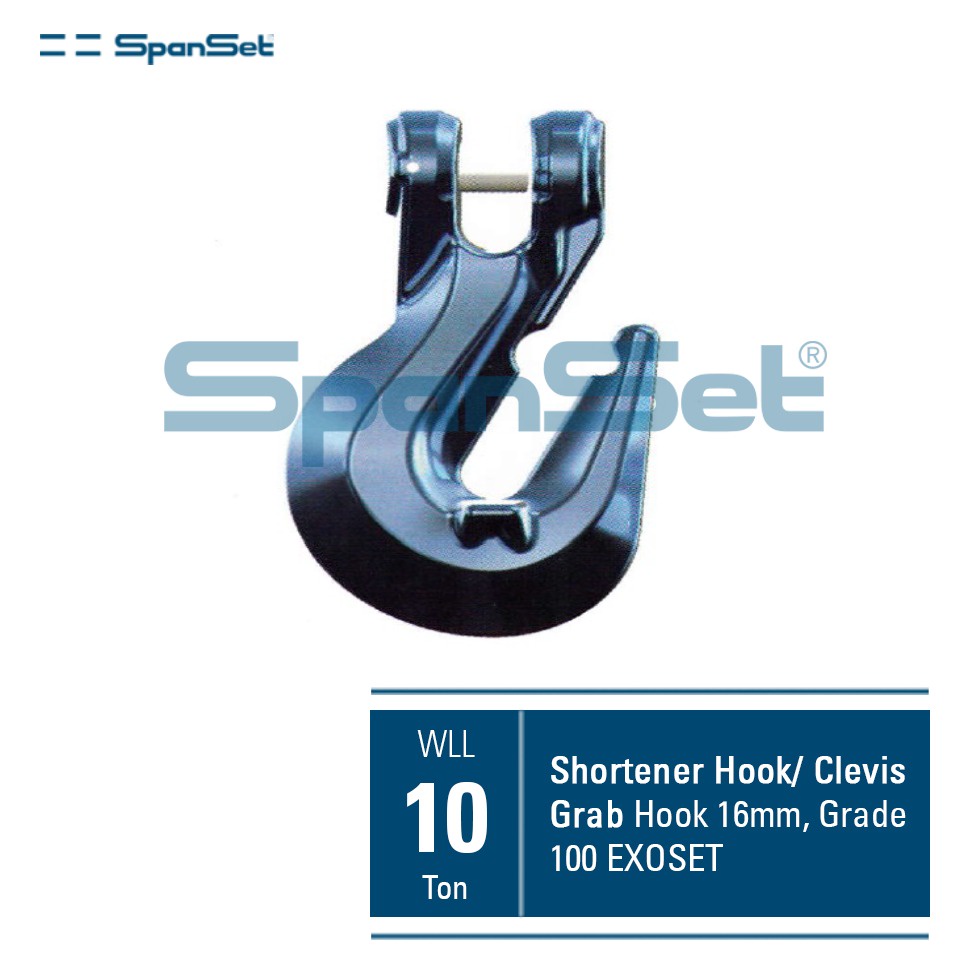 Jual Shortener Hook / Clevis Grab Hook 16mm, 10T, Grade 100 EXOSET ...