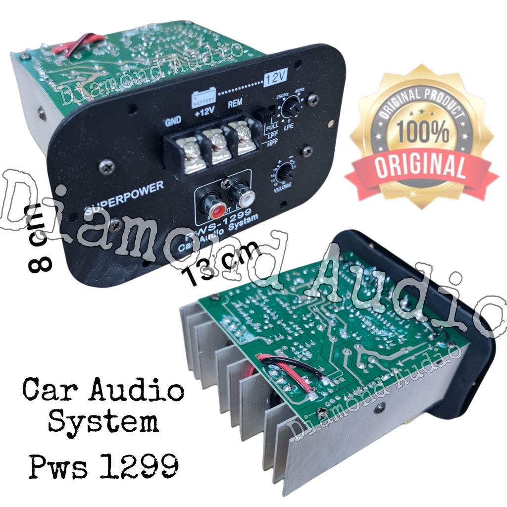 Jual Power Kit Mesin Subwoofer Pws1299 Monoblock Mini 12 Volt Car Audio ...