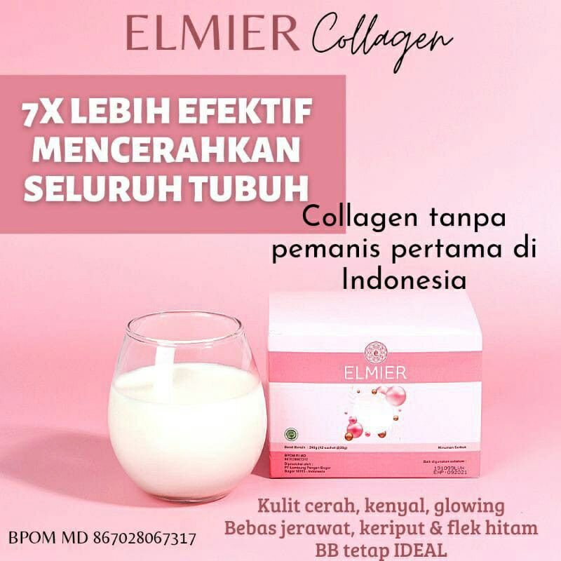Jual Elmier Collagen 6 sachet ( Setengah Box) | Shopee Indonesia