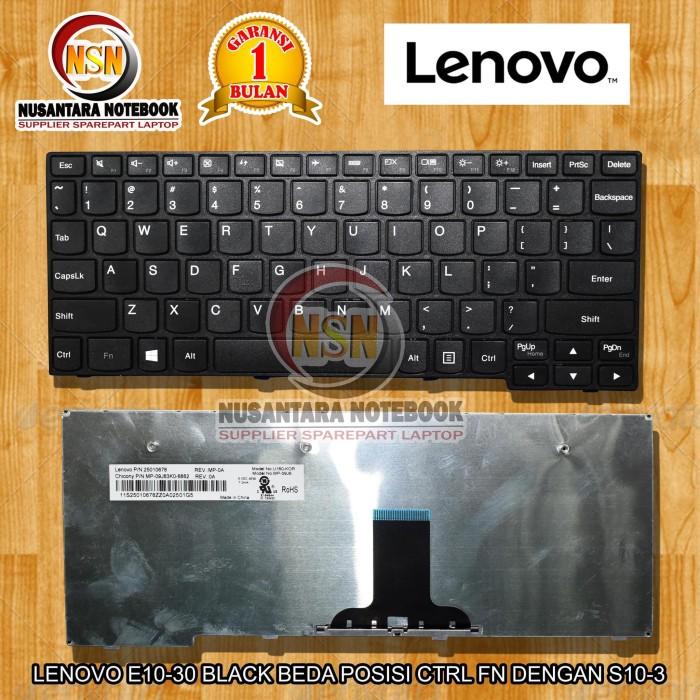 Jual Keyboard Laptop Lenovo E10-30 Beda Posisi CTRL DAN FN Dengan S10-3 ...