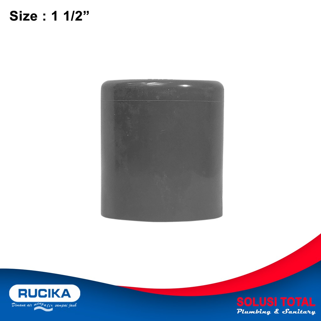 Jual Cap PVC D 1 1/2 Inch Rucika Dop PVC D 1 1/2" Rucika | Shopee Indonesia