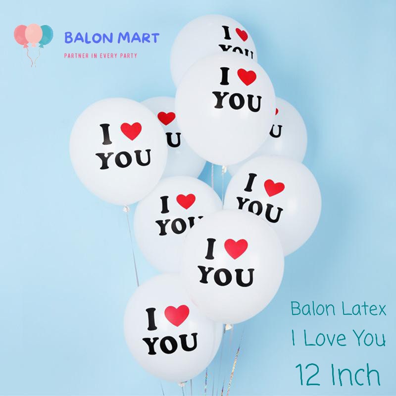 Jual Balon Latex I Love You (satuan) | Shopee Indonesia