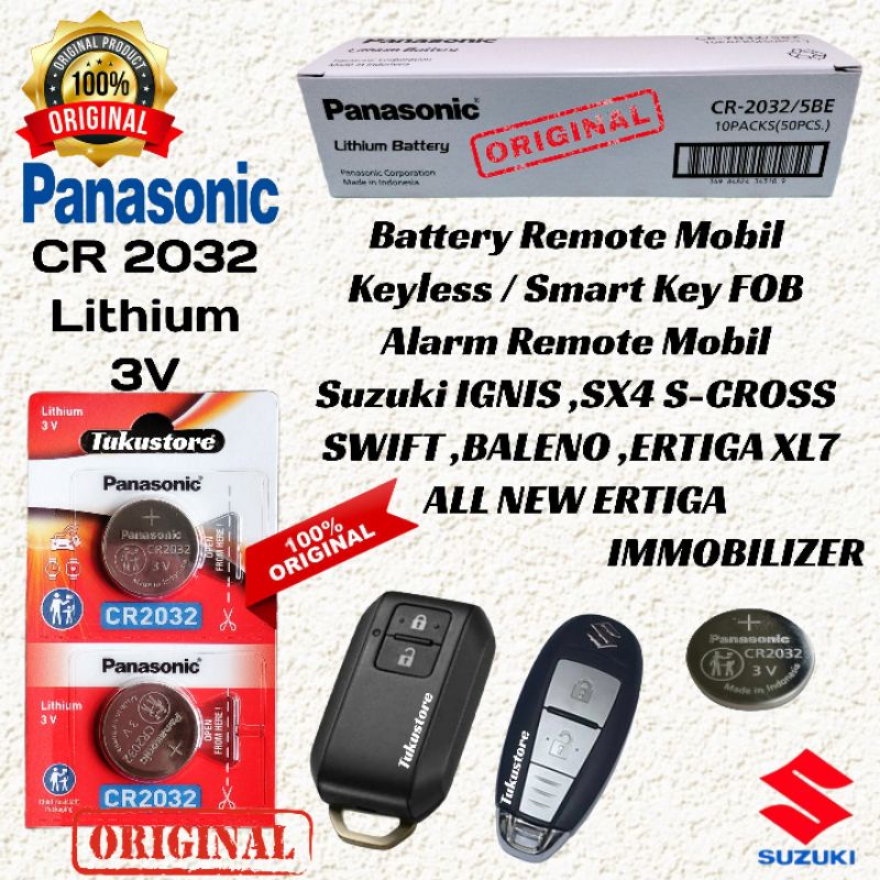Jual Battery Remote Suzuki Sx4,Xl7,Ignis,S-cross,Swift,Baleno,Ertiga ...