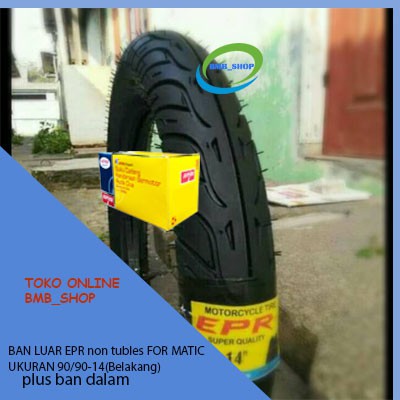 Jual Paket Ban Luar Motor Matic EPR Mahogra 90/90 -14 bukan tubeless ...