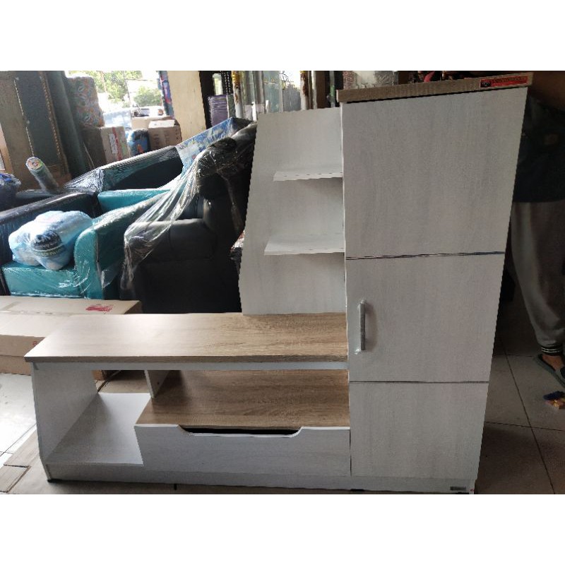 Jual rak tv bupet tv meja tv minimalis laci pintu ukuran 156x43x128 ...