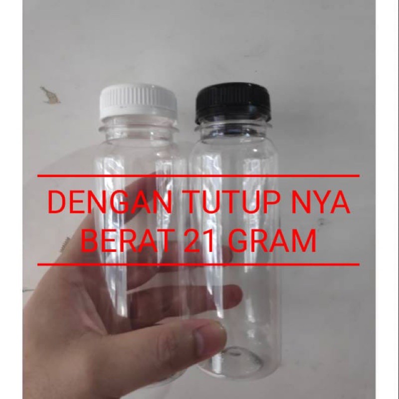 Jual BOTOL 18 GRAM KALE 250ML PLASTIK 21 GRAM TERMASUK TUTUP PET 250 ML ...