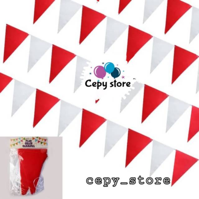 Jual Banner / Bendera Merah Putih Segitiga / Bendera HUT RI / 17 Agustus | Shopee Indonesia