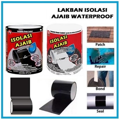 Jual [ORIGINAL 100%] - Lakban Anti Bocor Tambal Pipa Plastik EMber 4" x ...