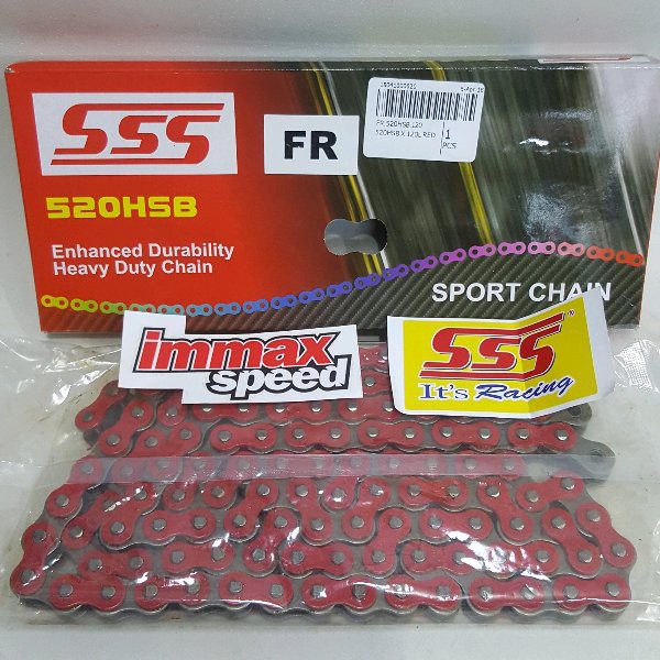 Jual SSS 520HSBT Warna Merah Hijau Biru 120L Heavy Duty Touring Chain ...