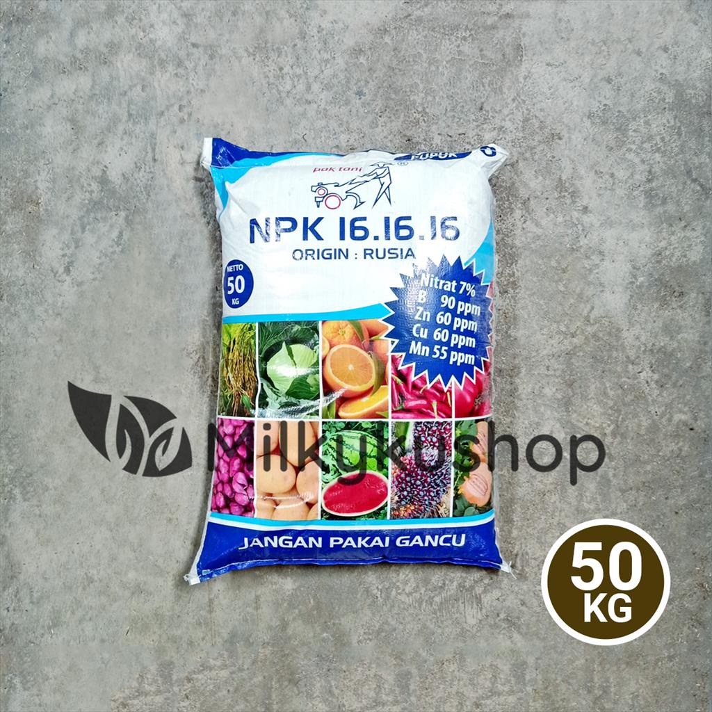 Jual PUPUK PAK TANI NPK 16 16 16 BIRU ISI 50 KG KEMASAN PABRIK VIA CARGO | Shopee Indonesia