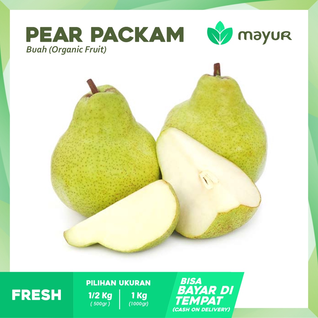 Jual Pear Packam Hijau ( 1/2kg | 1kg ) | Shopee Indonesia