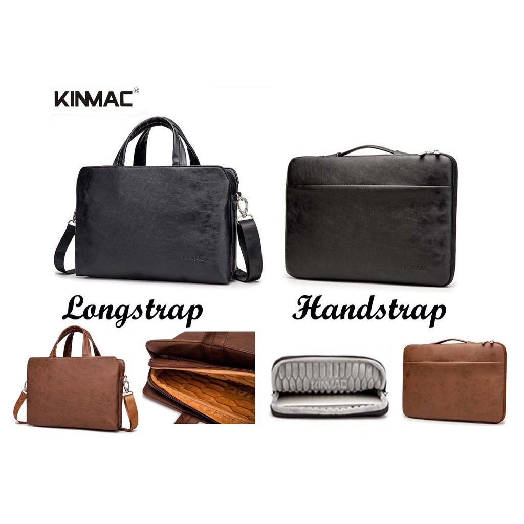 Jual Tas Laptop Macbook Kinmac Pu Leather Series Kulit With Longstrap
